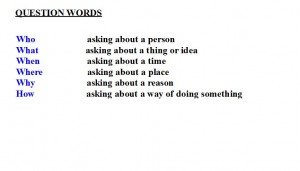 Forming Questions: Part 1: "Wh" questions with "to be."